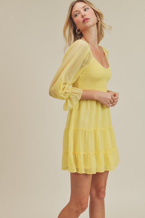 Emma Yellow Dress – Defiant Boutique